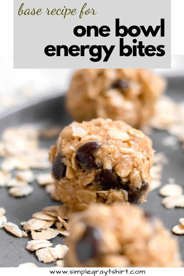 Simple Chocolate Chip Energy Bites • Simple Gray T-Shirt