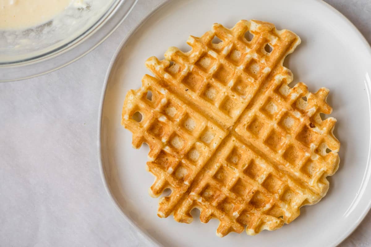 Simple Homemade Frozen Waffles • Simple Gray T-Shirt