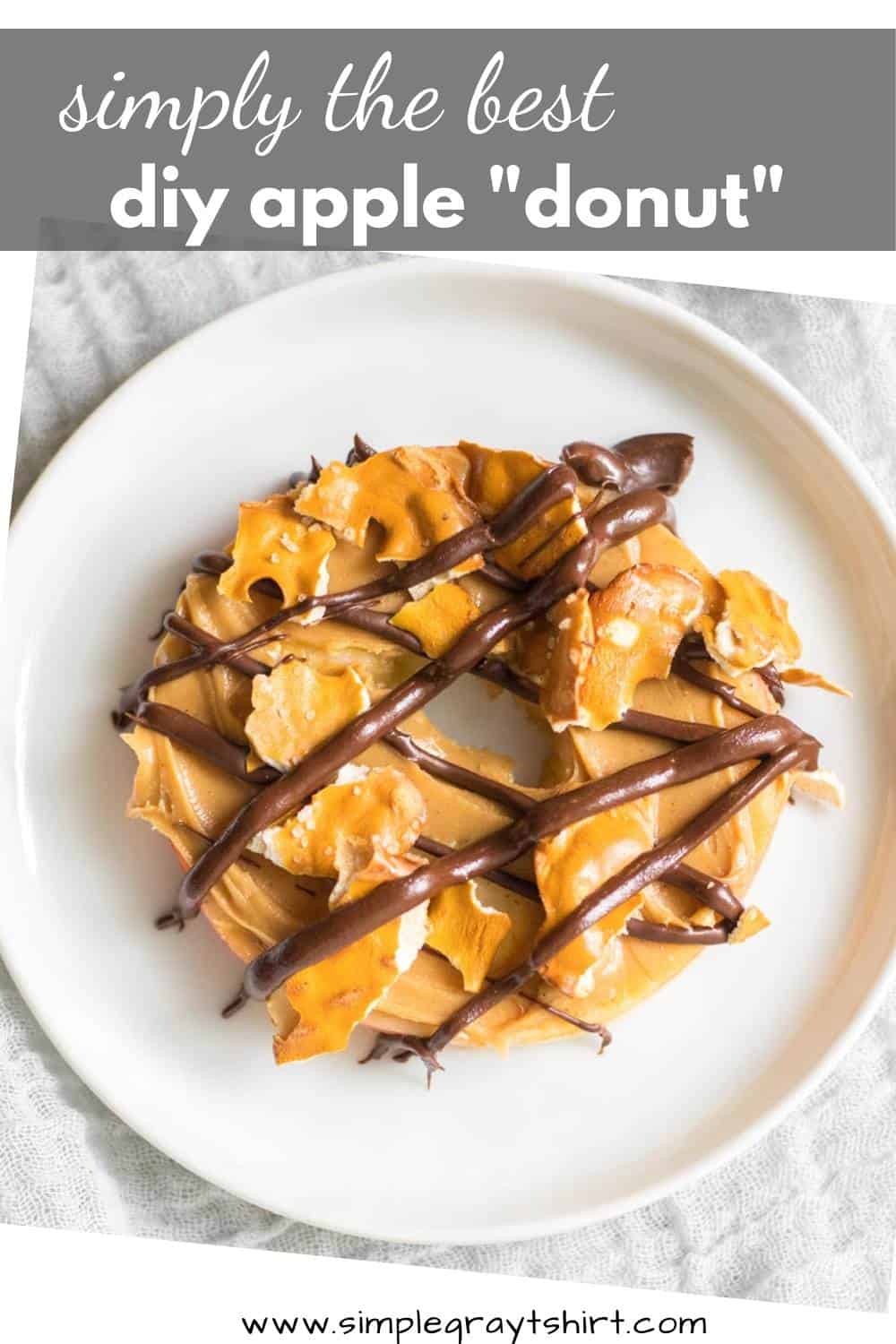 Simple, Healthy Apple Donuts • Simple Gray T-Shirt