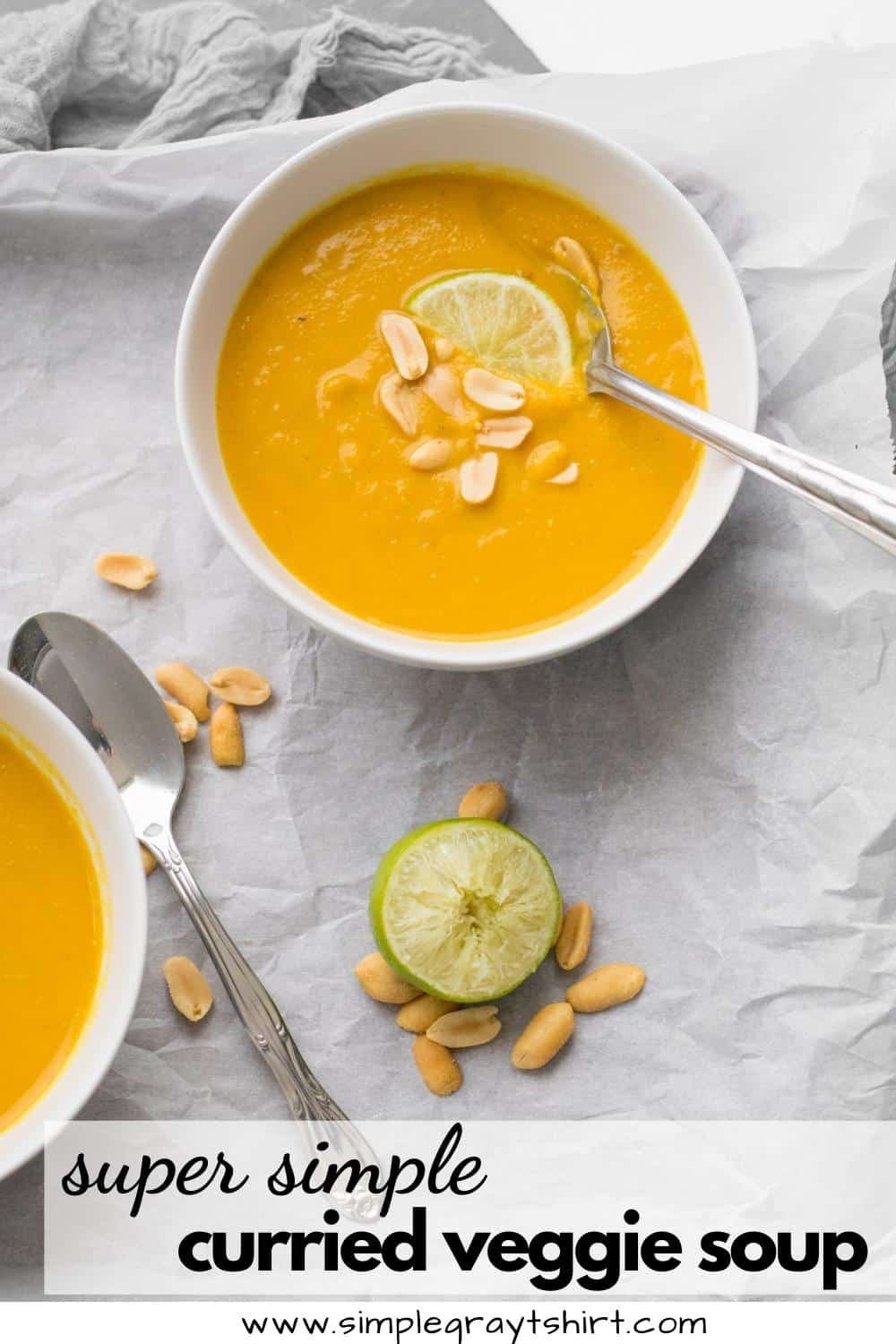 Curried Vegetable Soup with Carrot, Butternut Squash and Sweet Potato ...