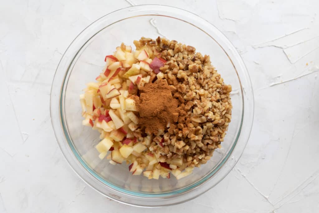 Traditional Apple Walnut Charoset (Ashkenazi Recipe) • Simple Gray T-Shirt
