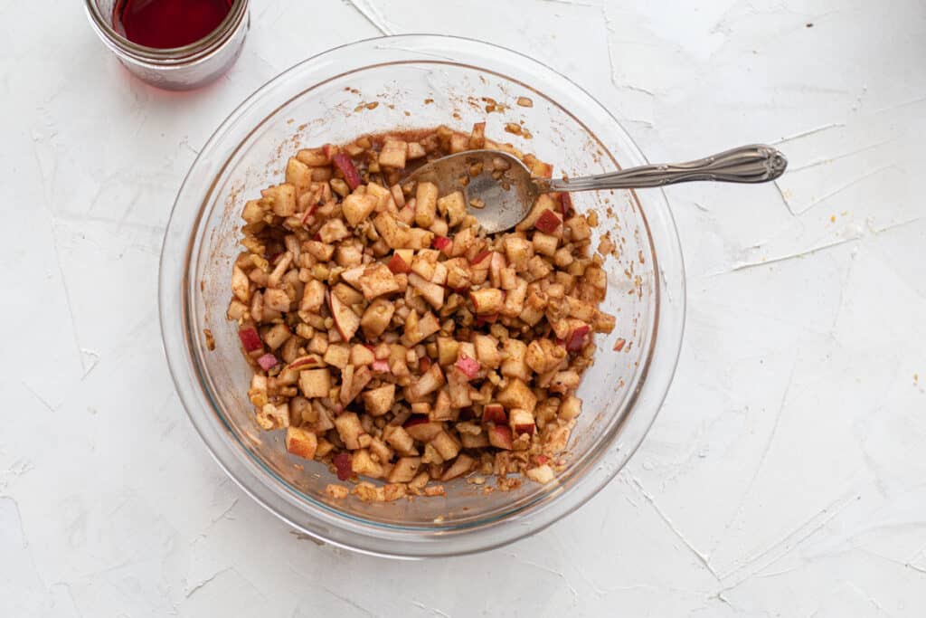 Traditional Apple Walnut Charoset (Ashkenazi Recipe) • Simple Gray T-Shirt