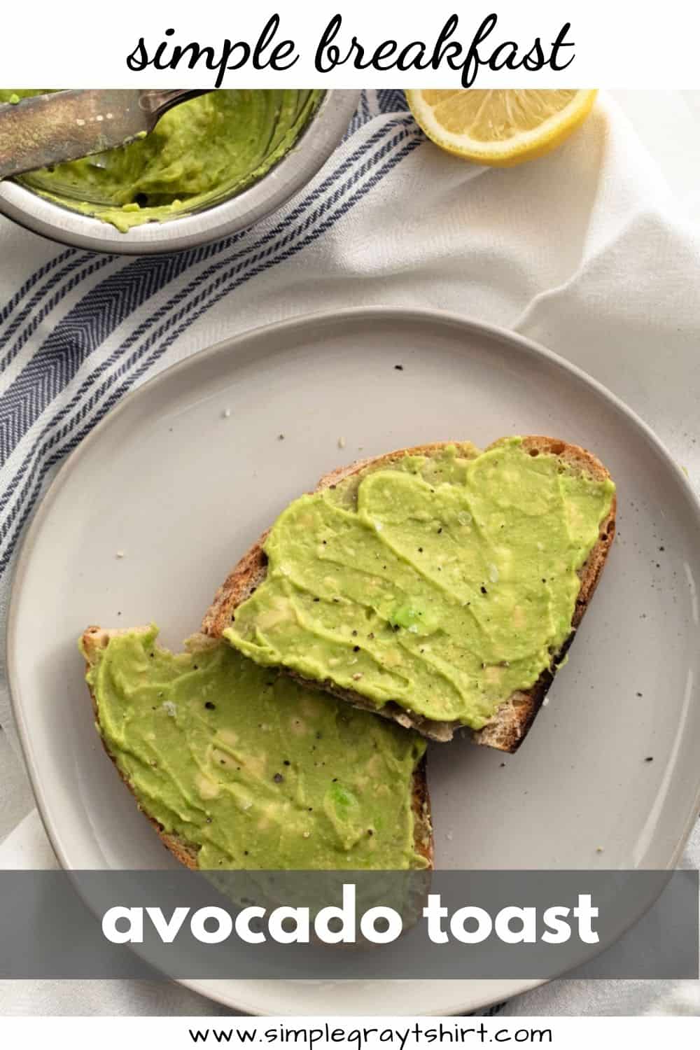 3-Ingredient Dunkin' Avocado Toast (Copycat Recipe) • Simple Gray T-Shirt