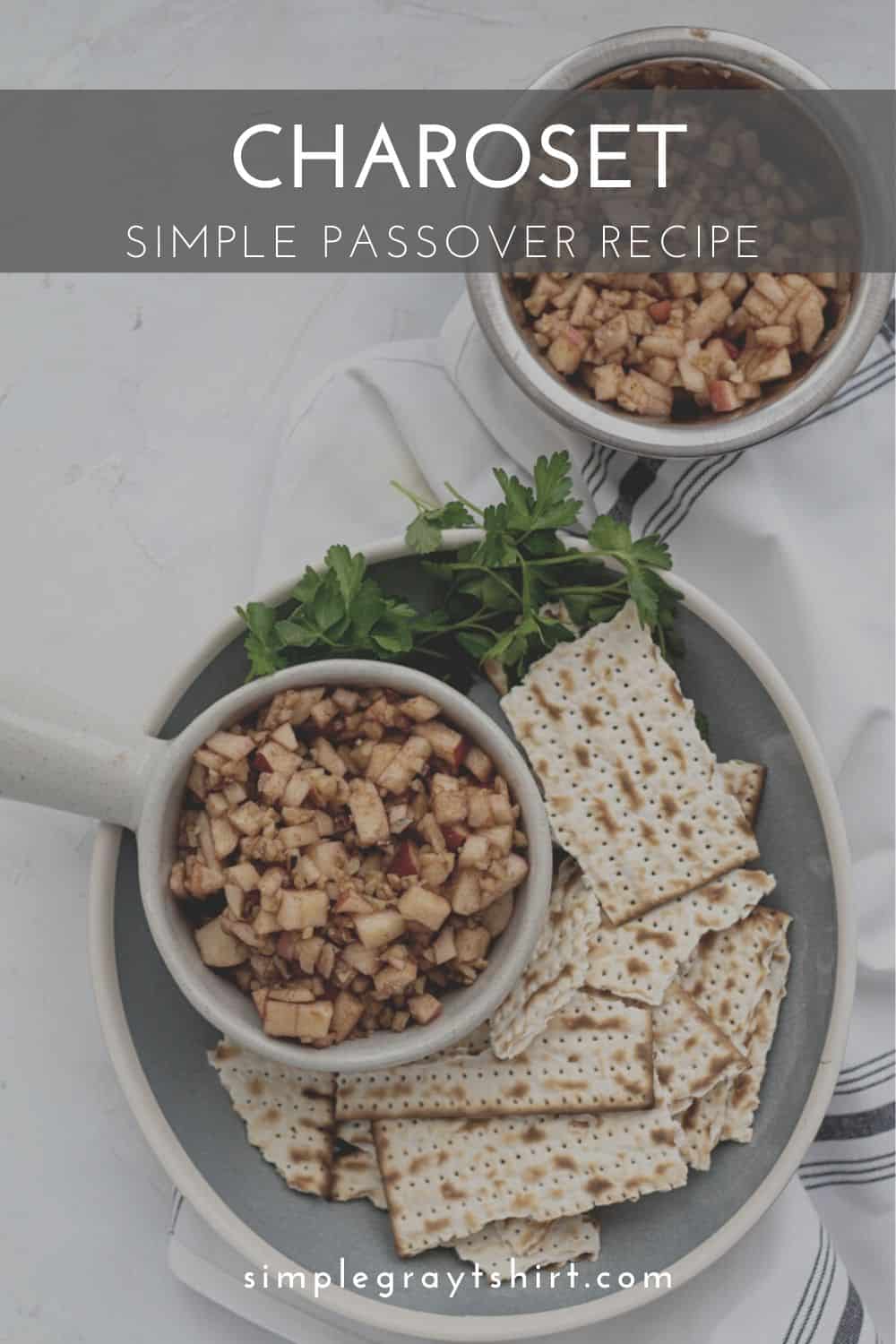 Simple Passover Charoset Recipe • Simple Gray T Shirt