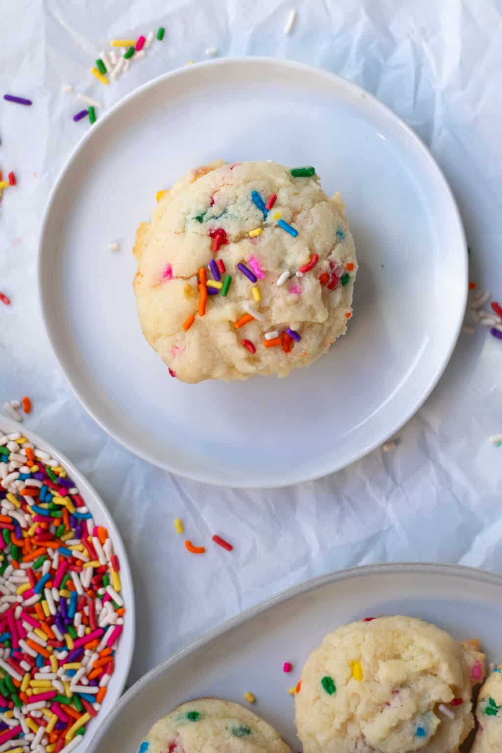 Cake Mix Funfetti Cookies (3-Ingredients) • Simple Gray T-Shirt