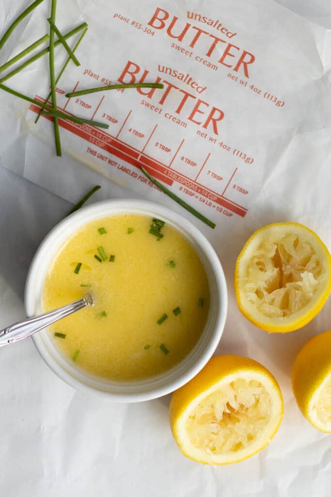 Simple Lemon Butter Sauce (2-Ingredients) • Simple Gray T-Shirt