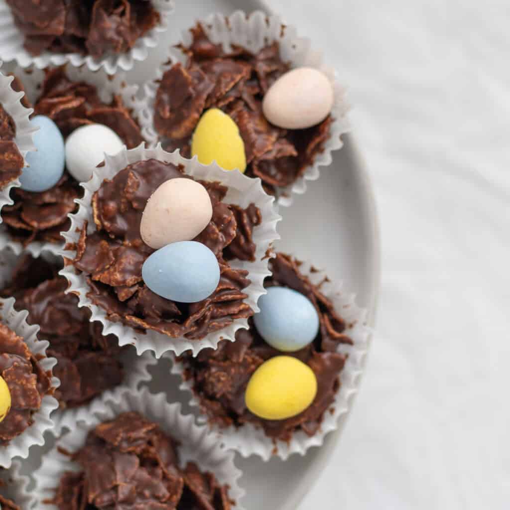 Chocolate No Bake Corn Flakes Cakes • Simple Gray T-Shirt