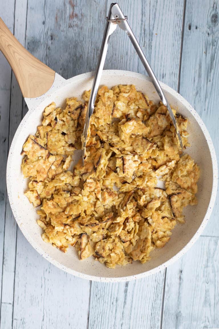Fried Matzo (aka Matzo Brei) for Passover • Simple Gray T-Shirt