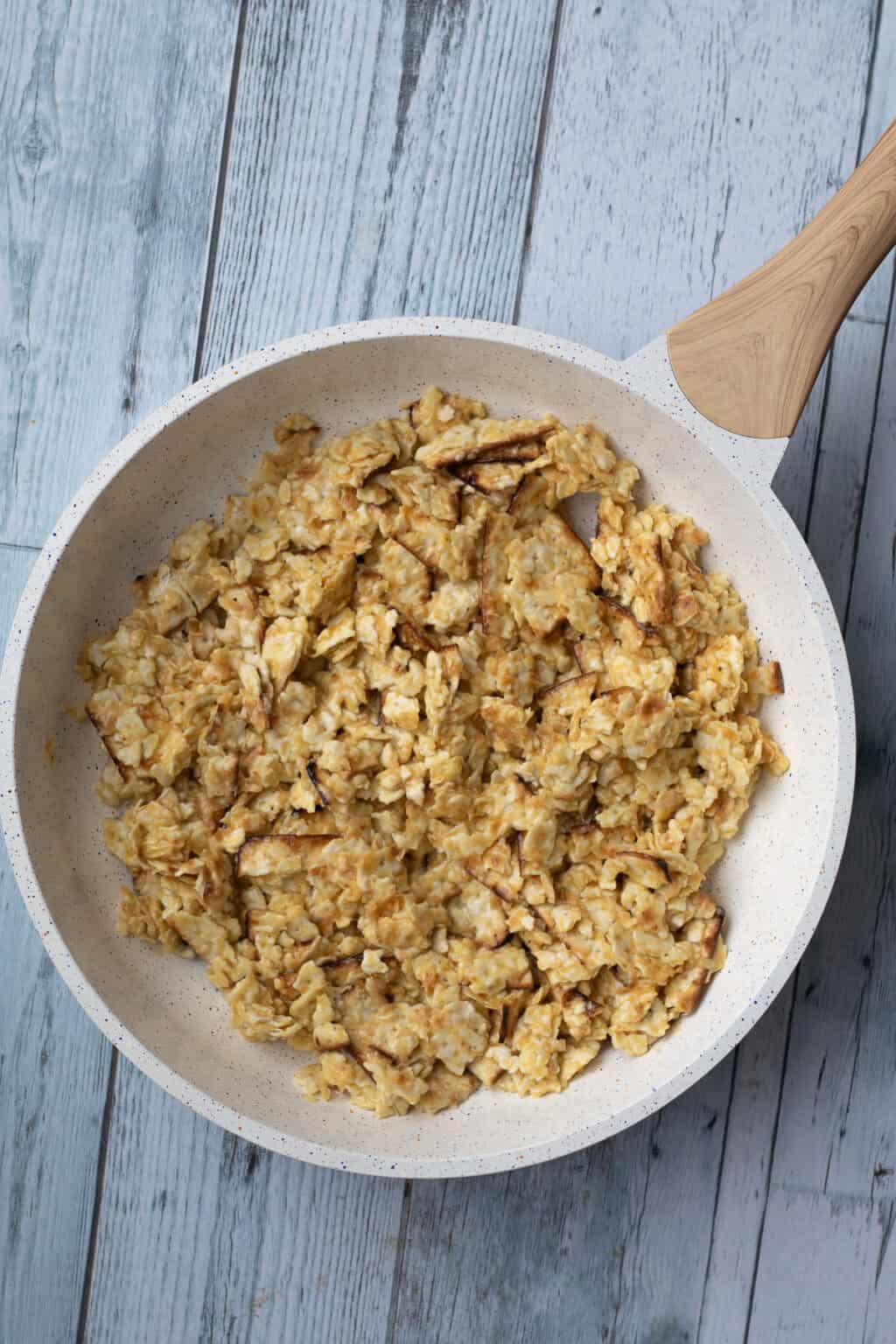 Fried Matzo (aka Matzo Brei) for Passover • Simple Gray T-Shirt
