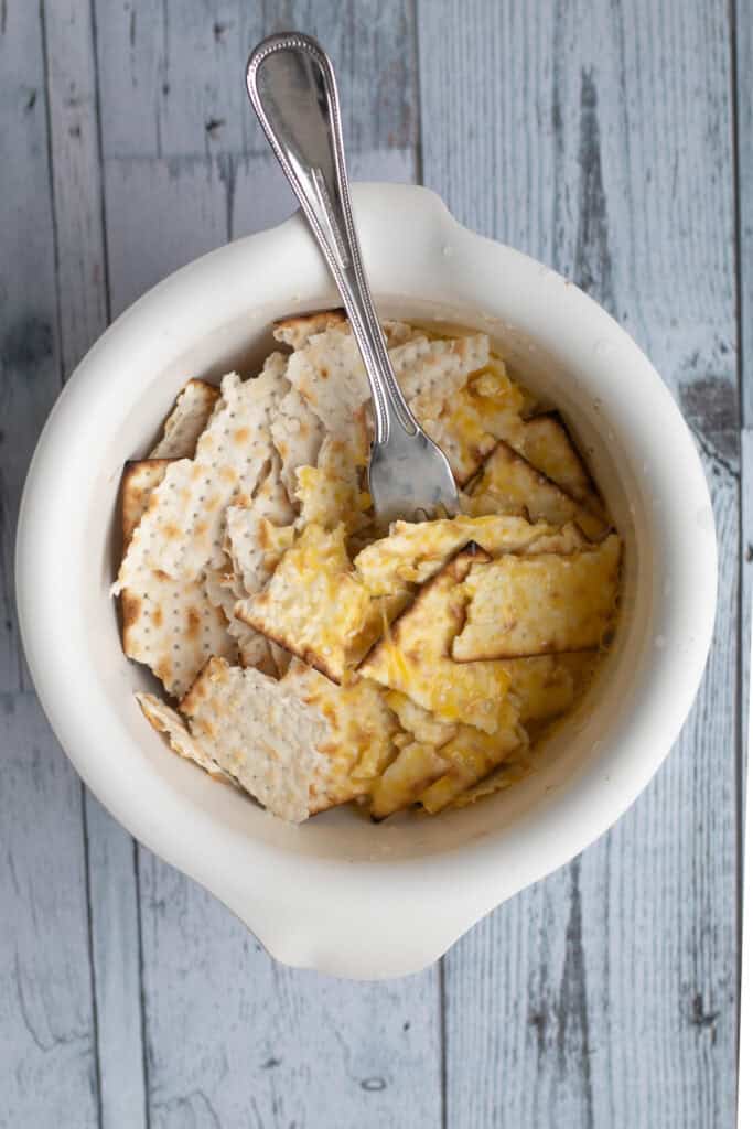 Fried Matzo (aka Matzo Brei) for Passover • Simple Gray T-Shirt