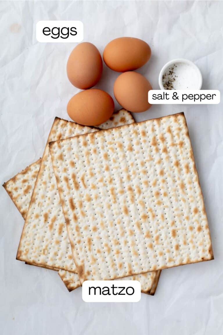 Fried Matzo (aka Matzo Brei) for Passover • Simple Gray T-Shirt