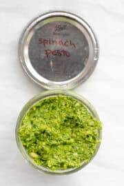 5-Minute Spinach Pesto (No Basil Needed!) • Simple Gray T-Shirt